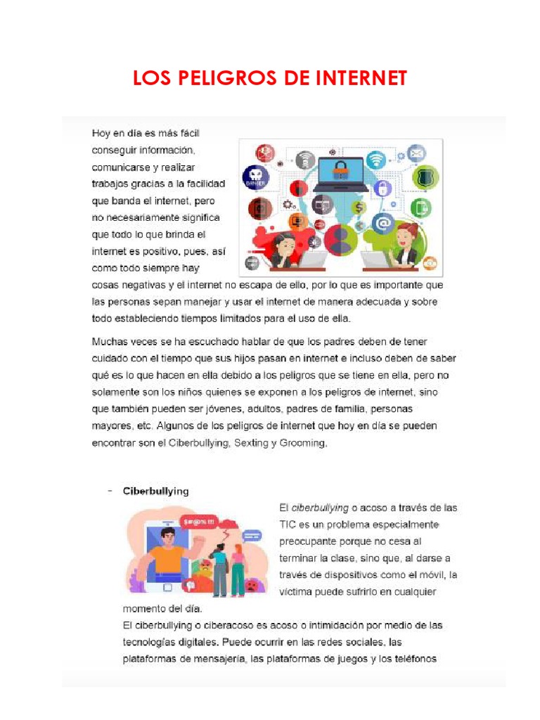 Los Peligros de Internet | PDF