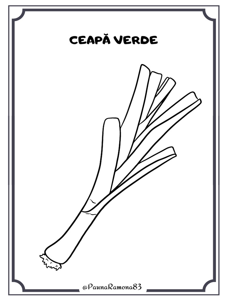 Legume timpurii de colorat | PDF