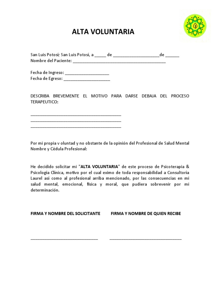 ALTA VOLUNTARIA | PDF