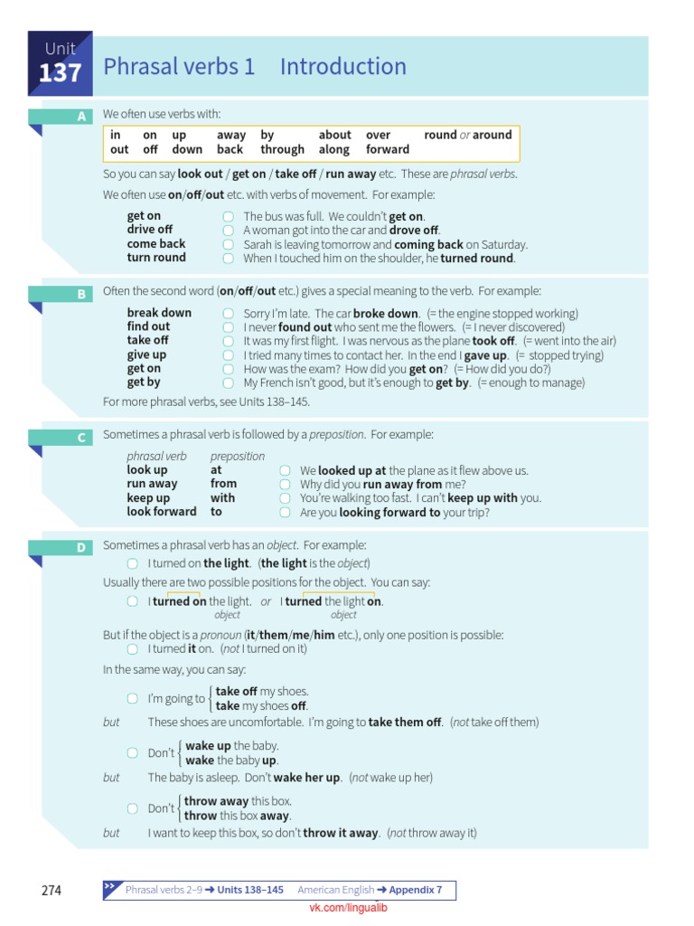 Phrasel Verbs 1 | PDF