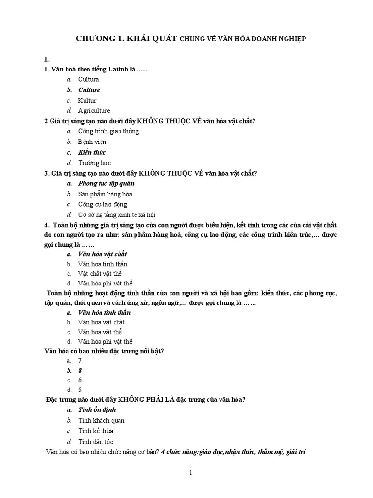 De Cuong On Thi Mon VHDN 2023 | PDF