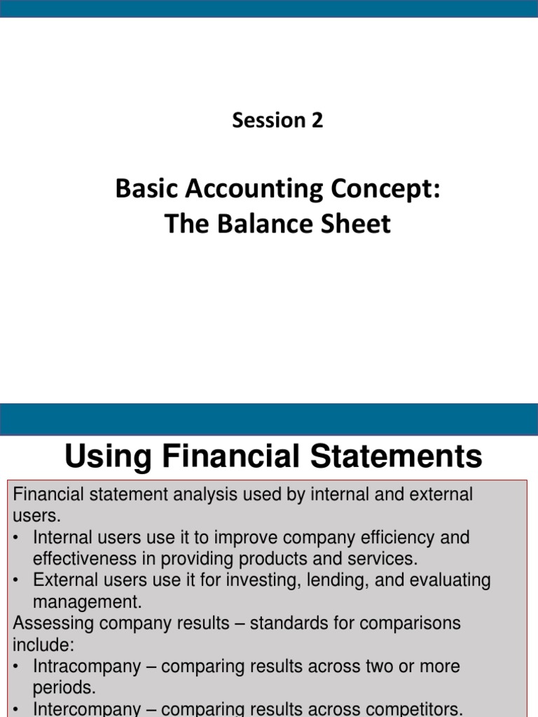Basic Accounting Concept The Balance Sheet | PDF | Debits And Credits ...