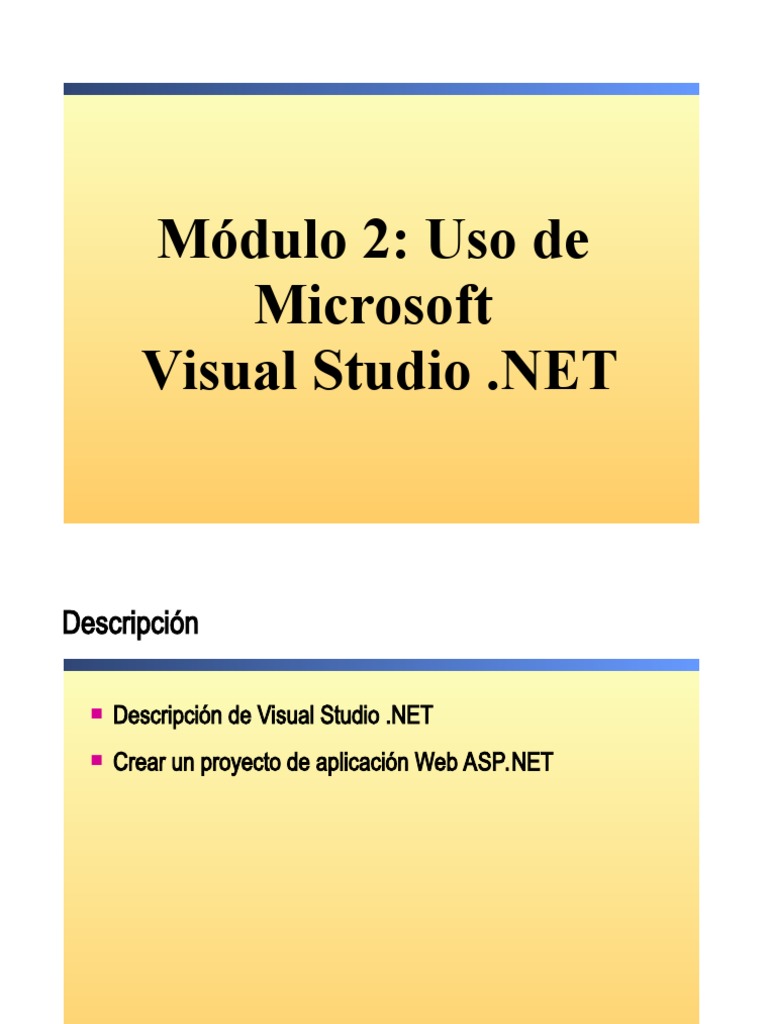 Uso de Microsoft Visual Studio | PDF | Entorno de desarrollo integrado ...
