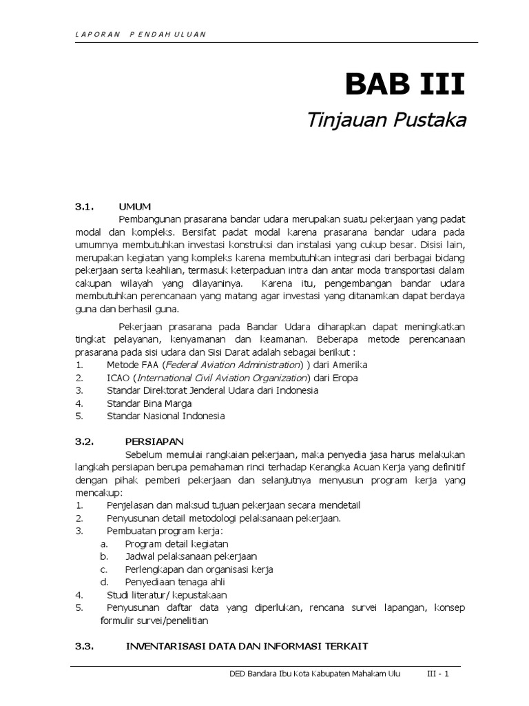 Bab 3 Lapda - Tinjauan Pustaka - RTT | PDF