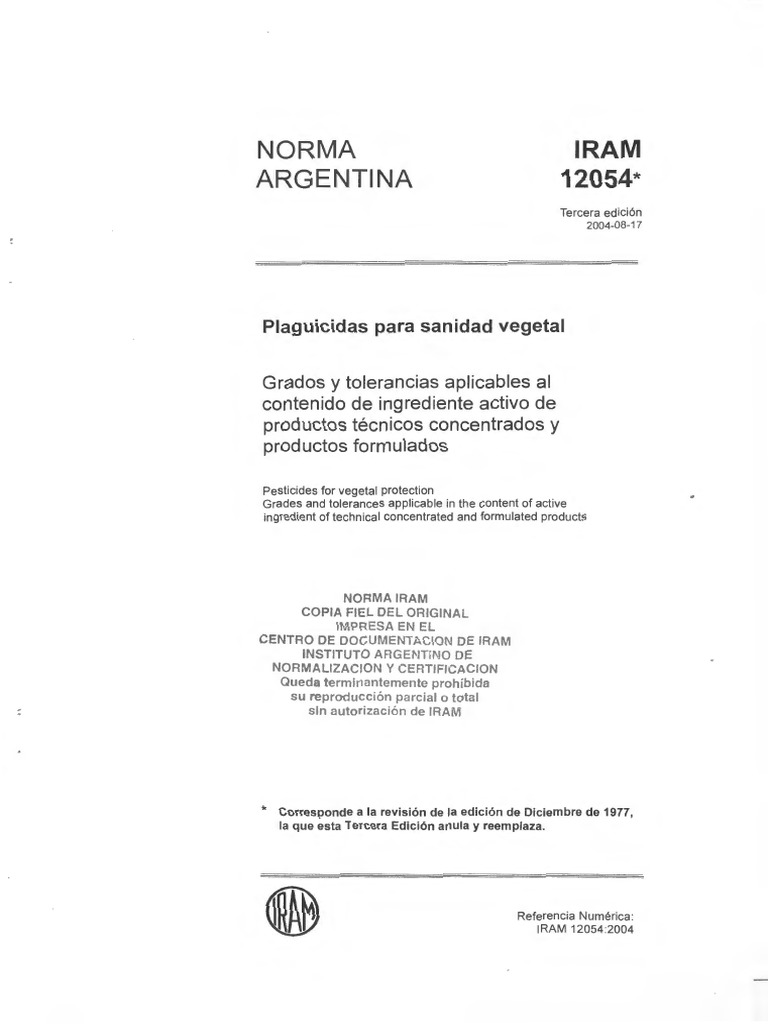 Norma Iram 12054 | PDF