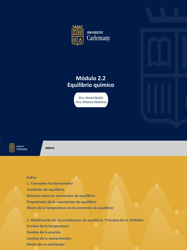 Módulo2.2 Equilibrio Quimico | PDF | Equilibrio químico | Energía libre de Gibbs