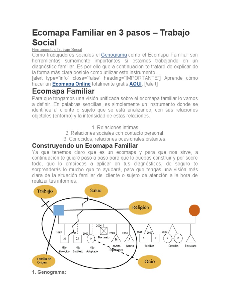 Cómo Hacer un Ecomapa Familiar | PDF