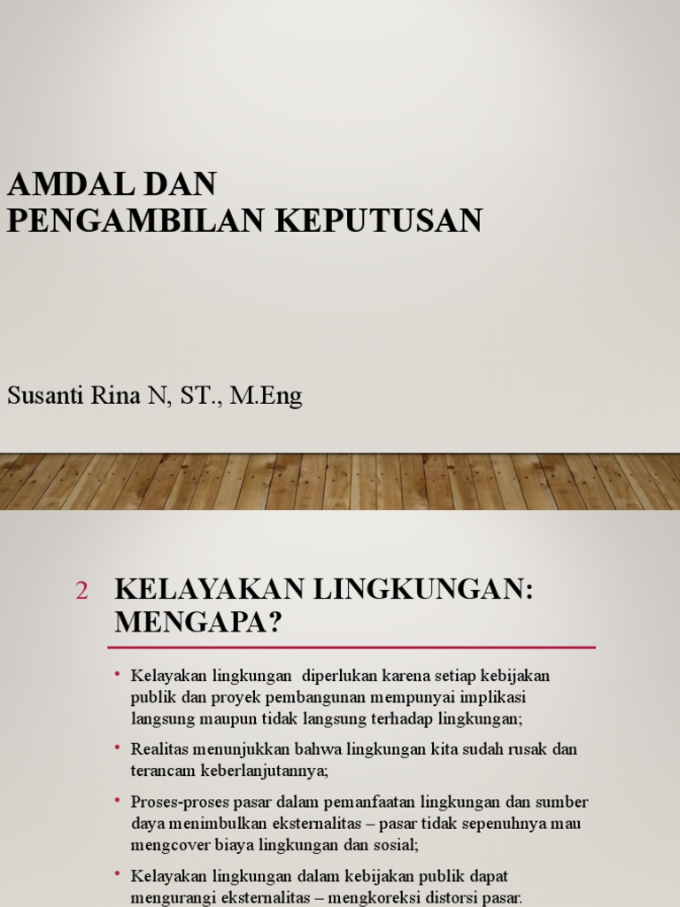Amdal Sebagai Salah Satu Instrumen Pengelolaan Lingkungan | PDF | Sains & Matematika