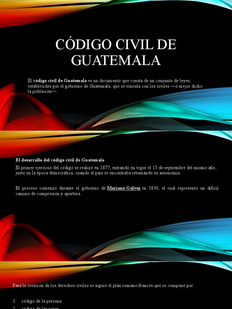 Código Civil de Guatemala | PDF | Guatemala | Propiedad