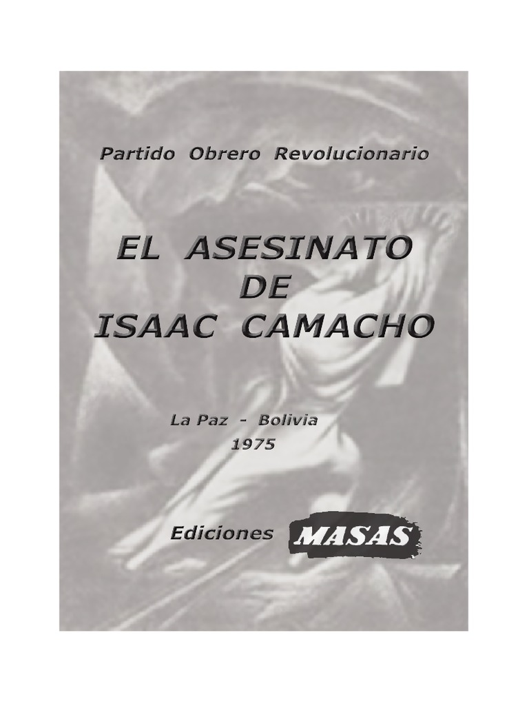 5- El Asesinato de Isaac Camacho | PDF | Agencia Central de ...