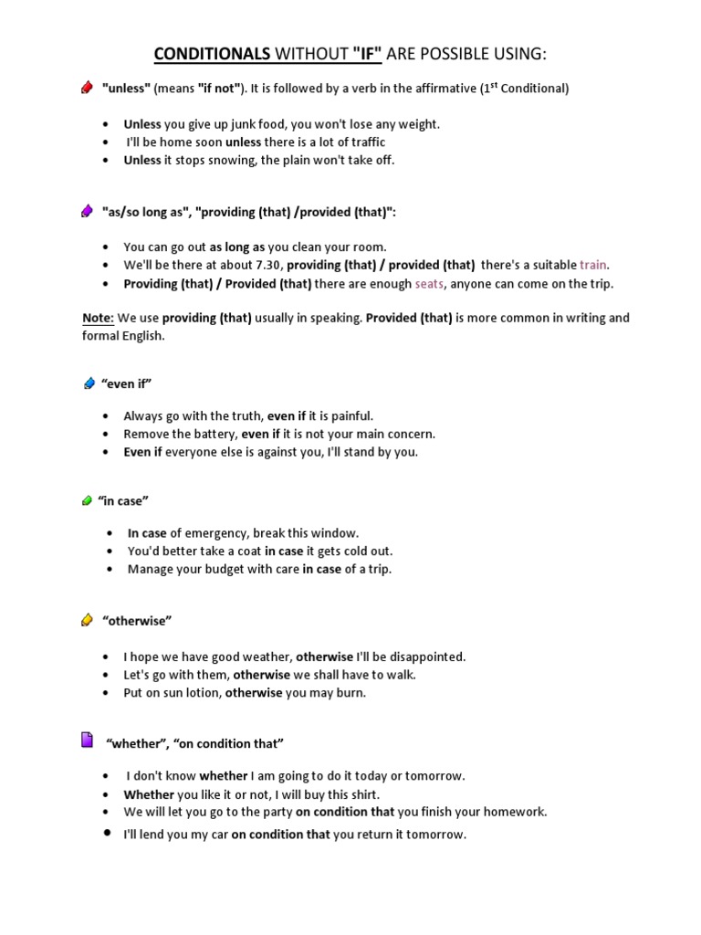 Conditionals Without If | PDF