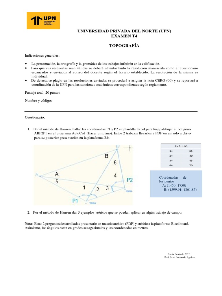 Ev t4 Topografia Wa - Jja - rv1 | PDF