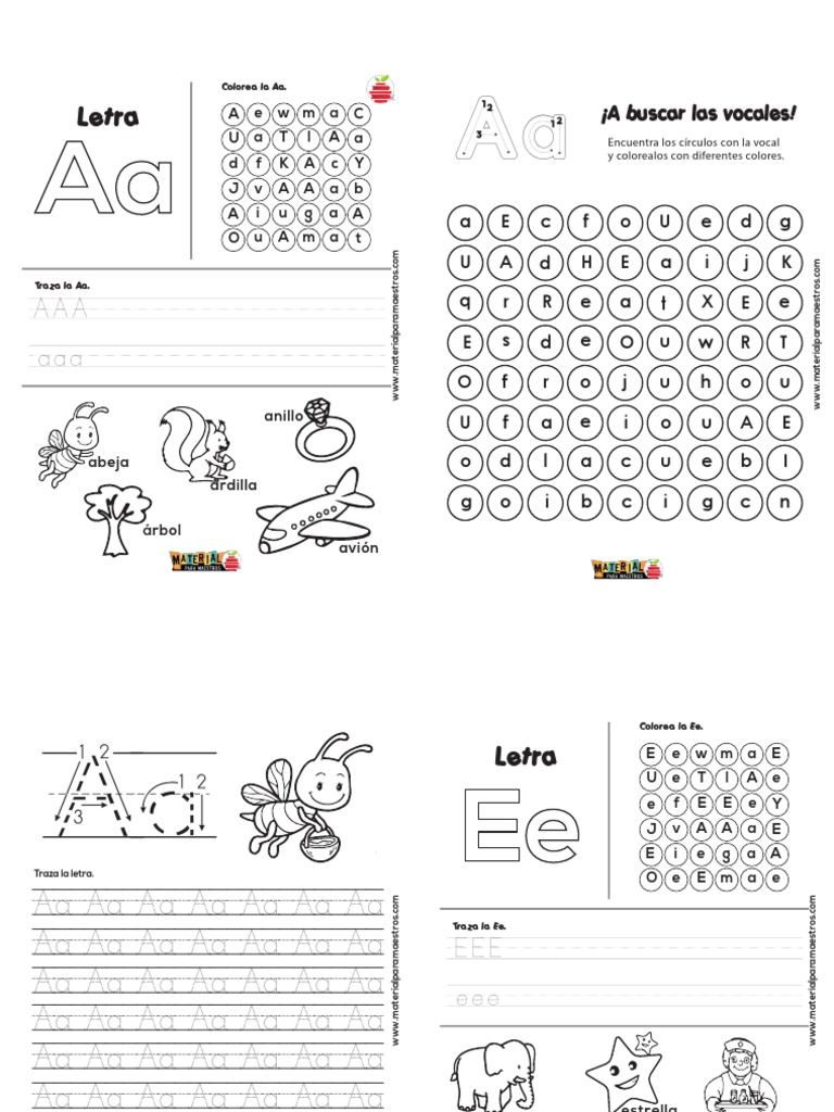 Cuadernillo de Las Vocales | PDF