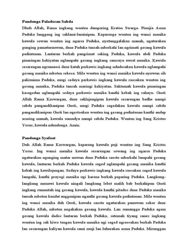 Doa Syafaat Komplit | PDF