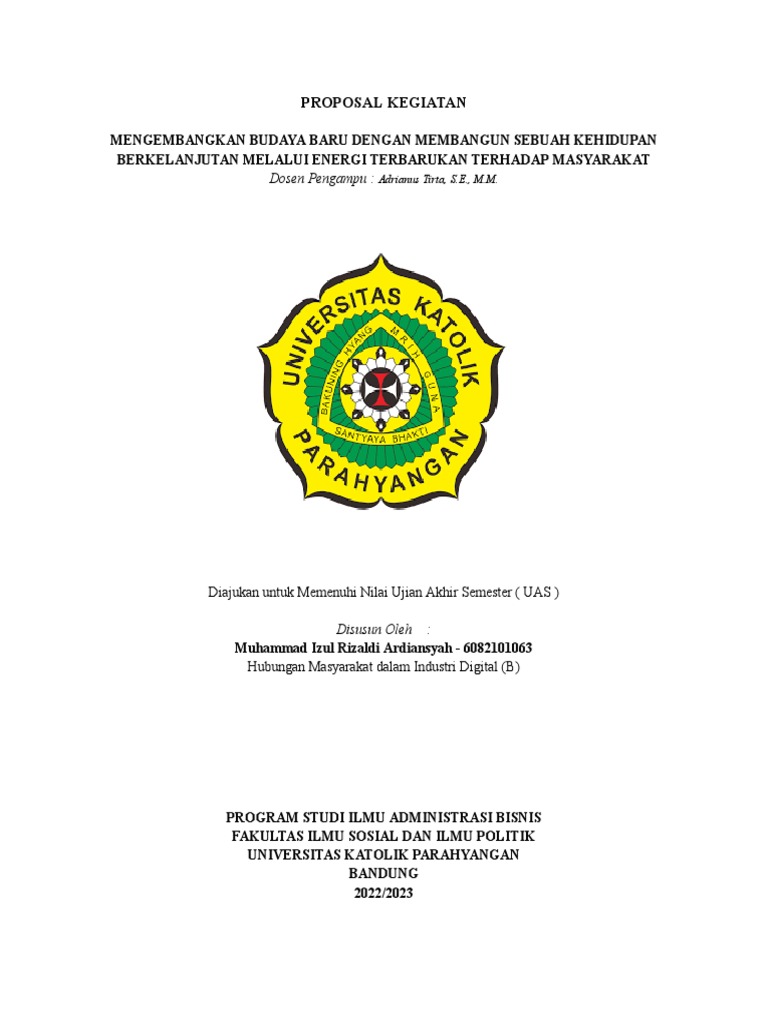 Proposal Dan Dummy Energi Terbarukan | PDF