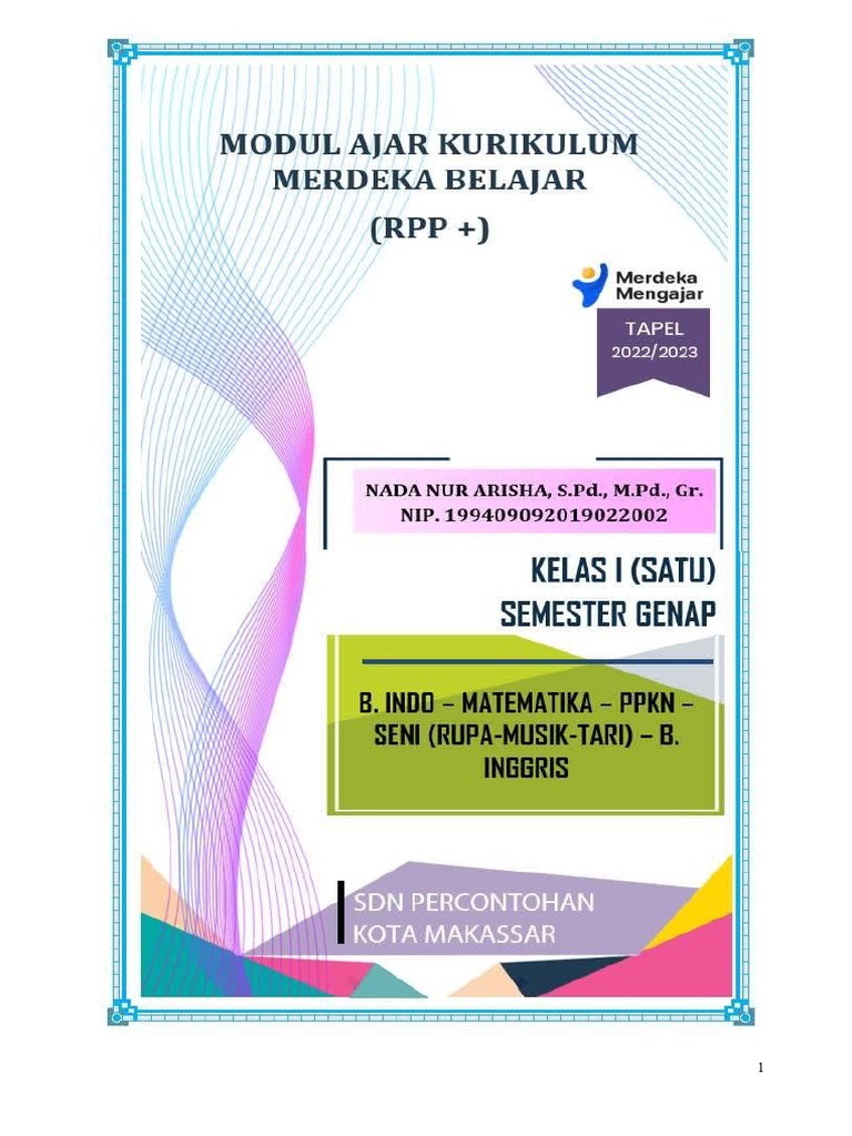 Modul Ajar Kls 1 Sms 2 | PDF | Karier & Perkembangan