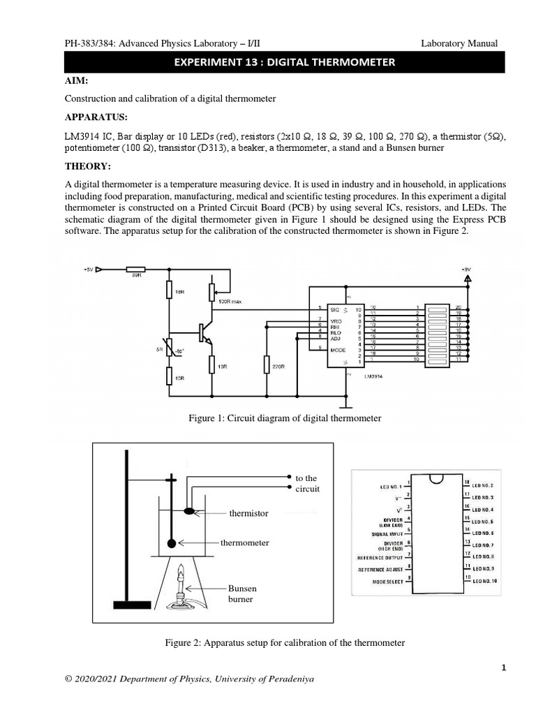 13 Digital Thermometer Ii | PDF | Printed Circuit Board | Electronic ...