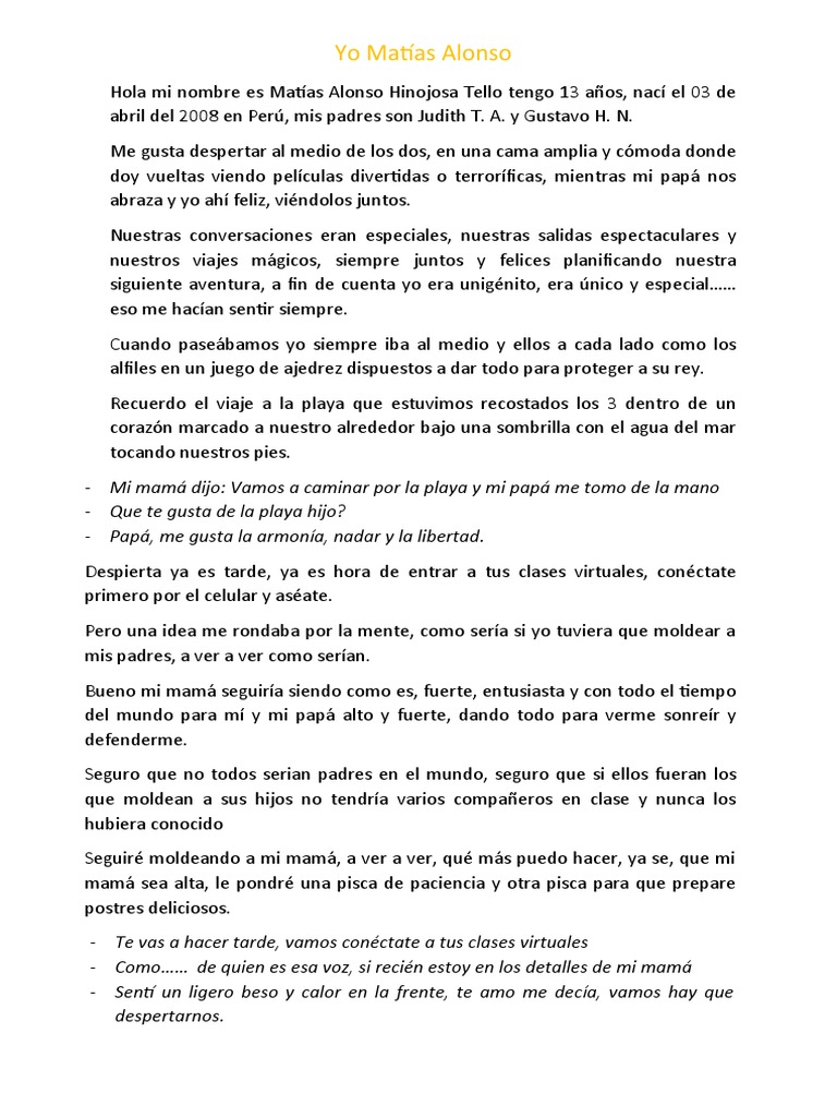 CIRUJÍAS AL CORAZÓN Matías Alonso Hinojosa Tello | PDF