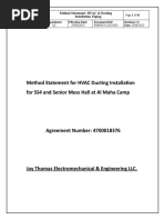 Method Statement - HVAC Duct Leakage Testing Procedure | PDF | Duct ...