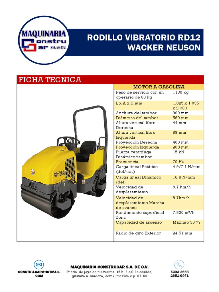 Rodillo Doble RD12 | PDF | Vehículos