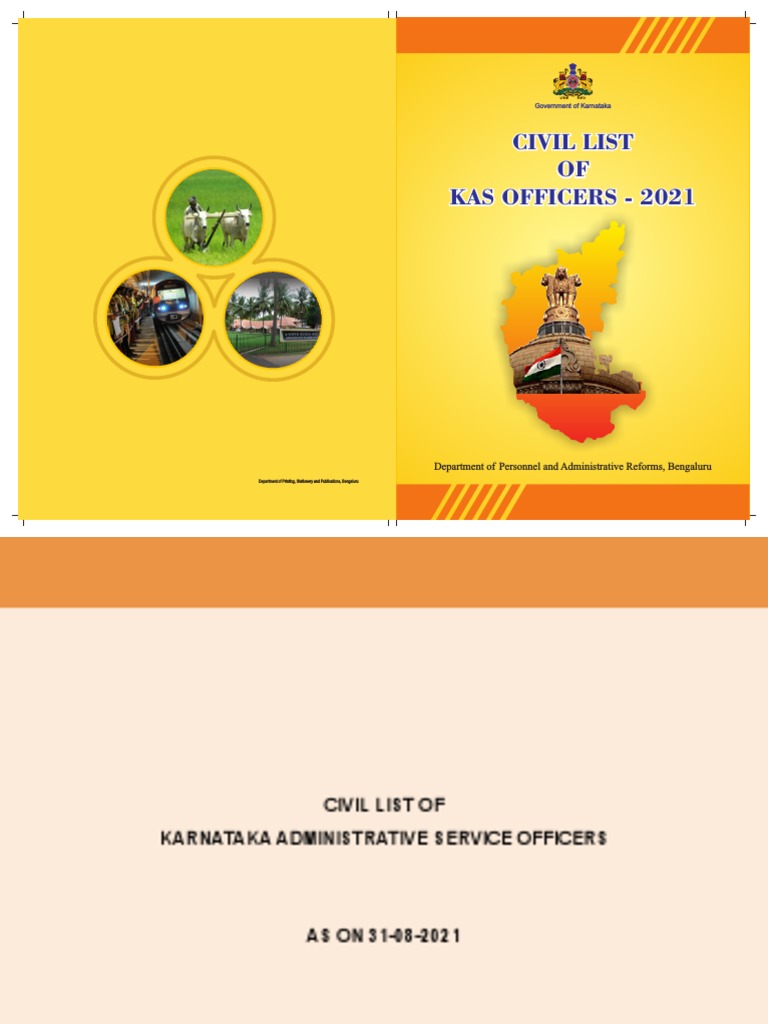KAS Civil List 2021 | PDF | Bangalore | Government Of India