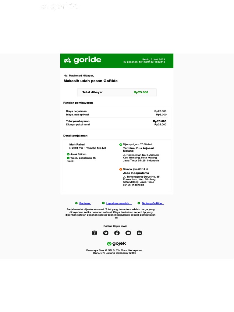 Gojek Jade Malang | PDF