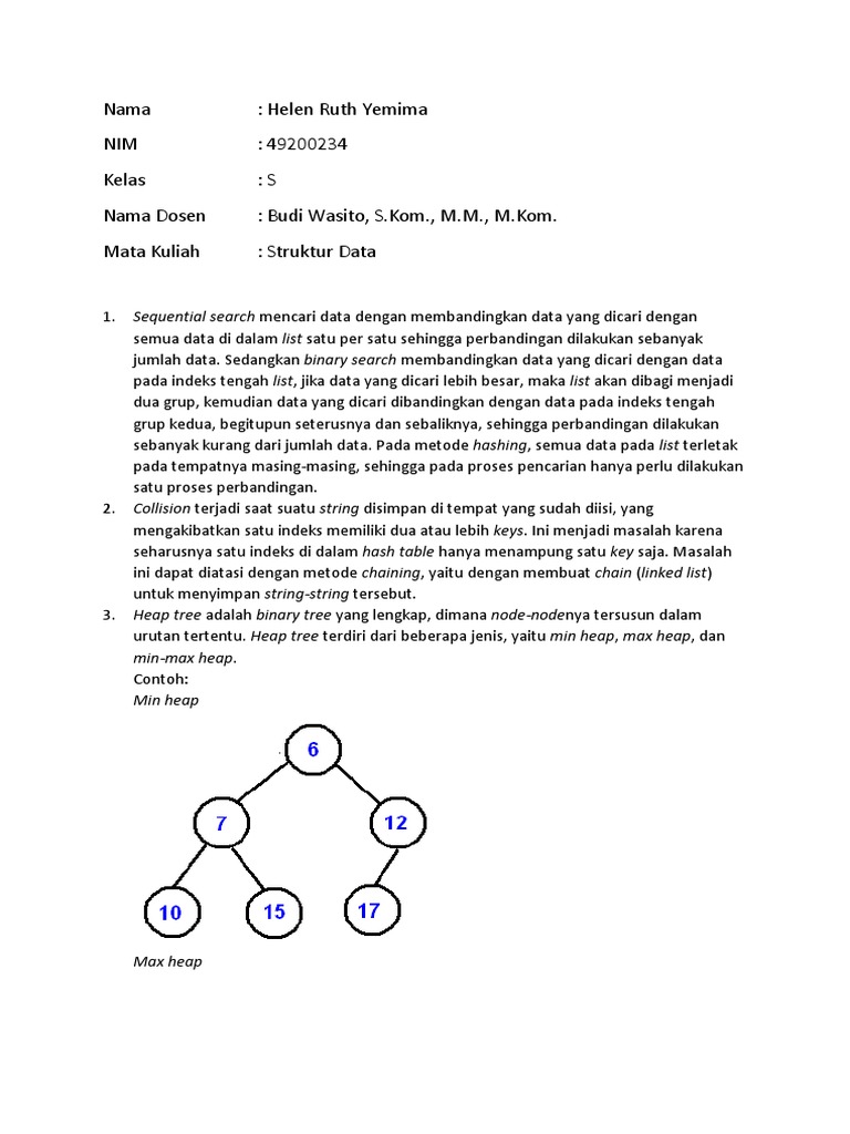 49200234-Helen Ruth Yemima-Struktur Data-S | PDF