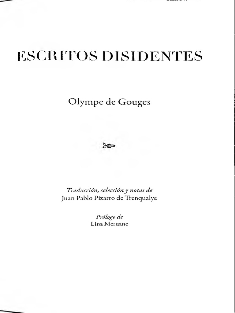 Olympe de Gouges - Declaración de los derechos de la mujer y la ciudadana | PDF | Justicia ...