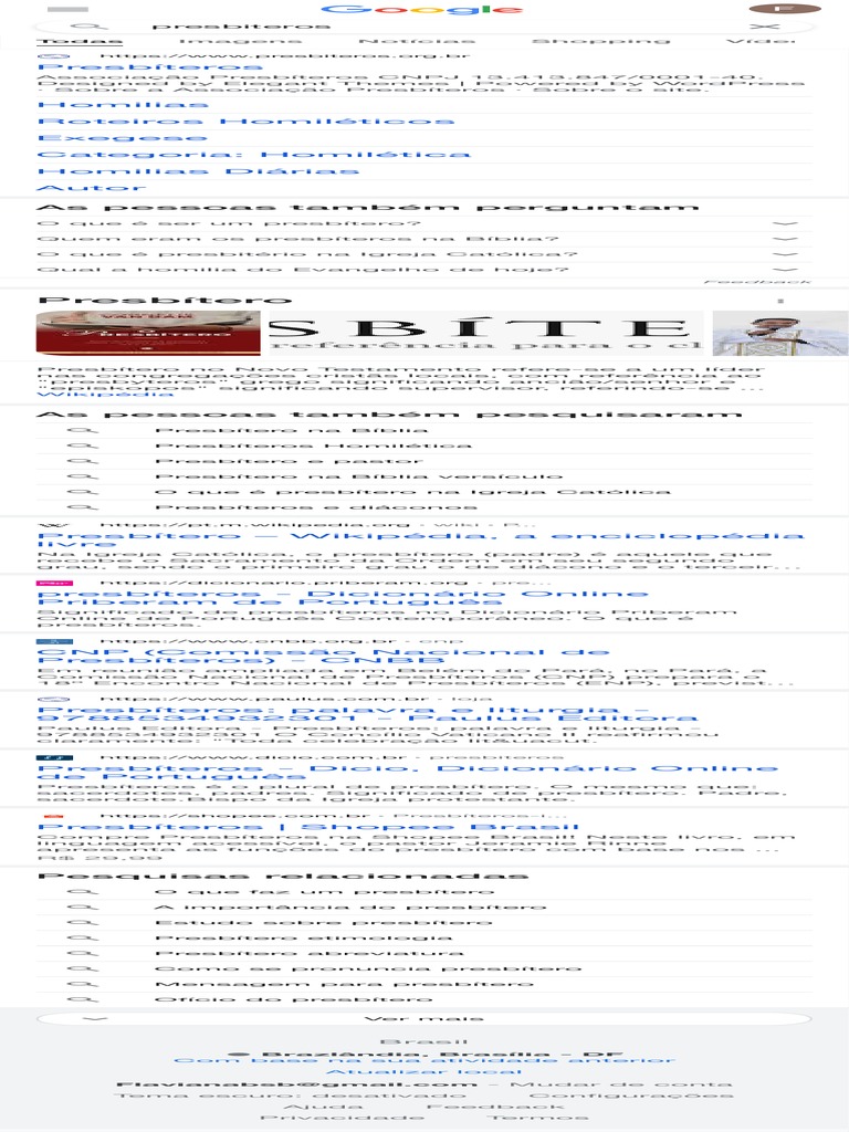 Funções e Significado dos Presbíteros | PDF | Organizações religiosas ...