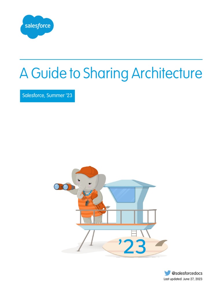 A Guide To Sharing Architecture: Salesforce, Summer '23 | PDF ...