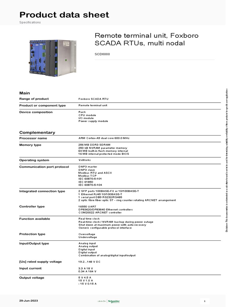 Foxboro Scada Rtus_scd6000 (1) | PDF | Information And Communications ...