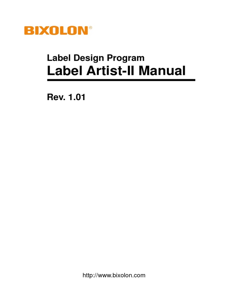 Label Artist-II User Manual | PDF | Microsoft Windows | Button (Computing)