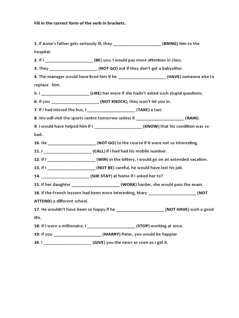 Conditionals 3 | PDF | Dieting