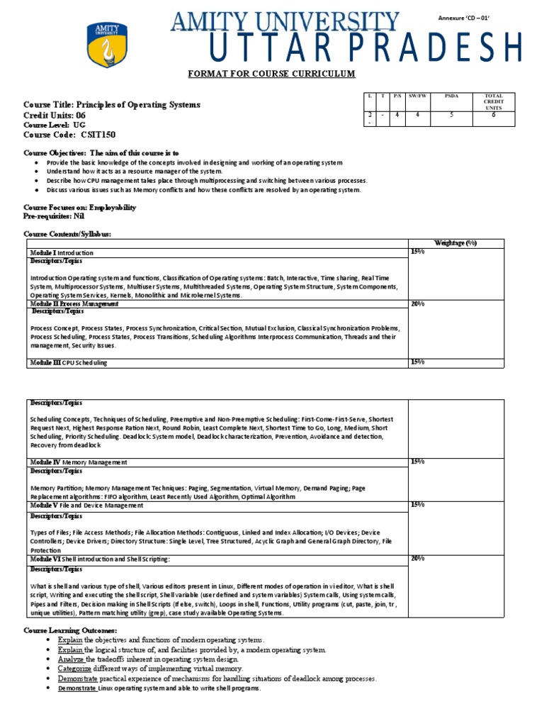 New Syllabus Pdf Scheduling Computing Process Computing 