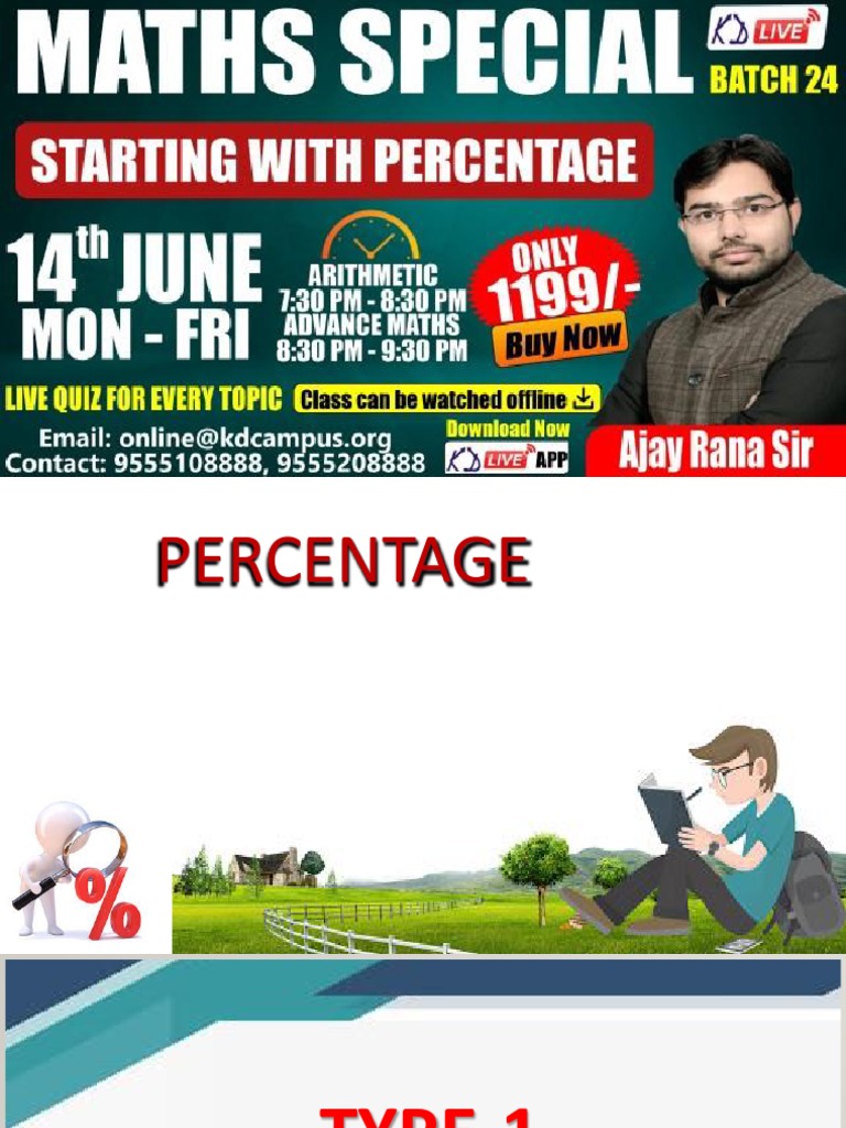 Percentage Notes | PDF | Taxes | Consumption (Economics)