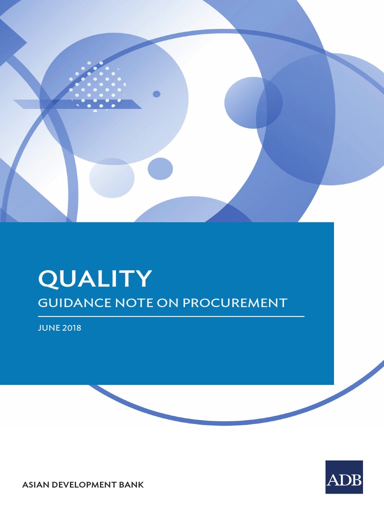 Procurement Quality | PDF | Procurement | Public–Private Partnership