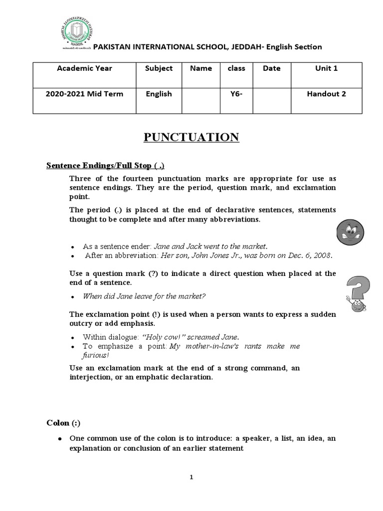 Understanding Sentence Endings and Punctuation | PDF | Ellipsis | Grammar