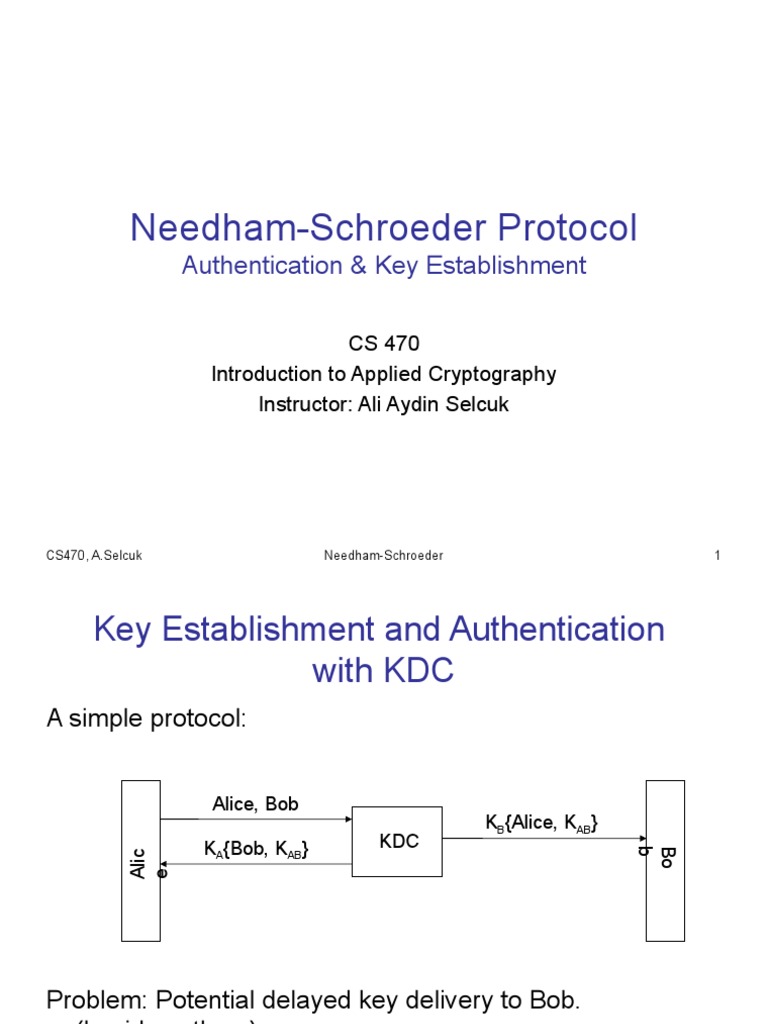 Needham-Schroeder & Kerberos Protocols Explained | PDF | Computing | Cyberspace