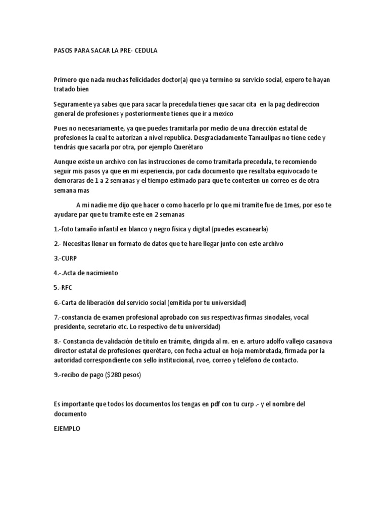 Pasos para Sacar Tu Pre Cedula | PDF | Crecimiento personal y profesional Pasos para Sacar Tu Pre Cedula | PDF | Crecimiento personal y profesional