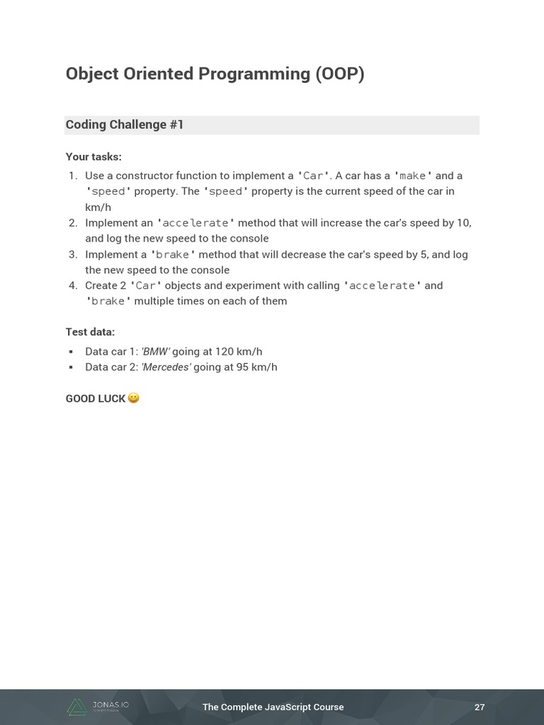 All-Coding-Challenges 27-33 | PDF | Java Script | Object Oriented Programming