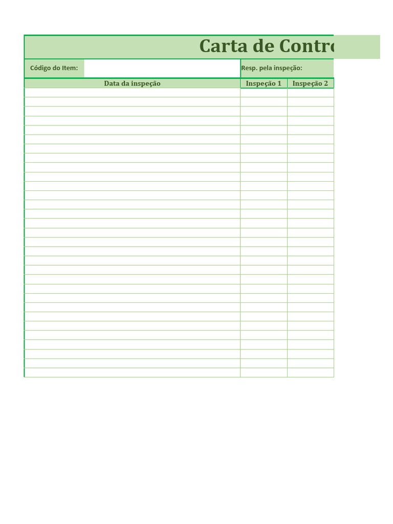 Carta de Controle em Excel | PDF Carta de Controle em Excel | PDF