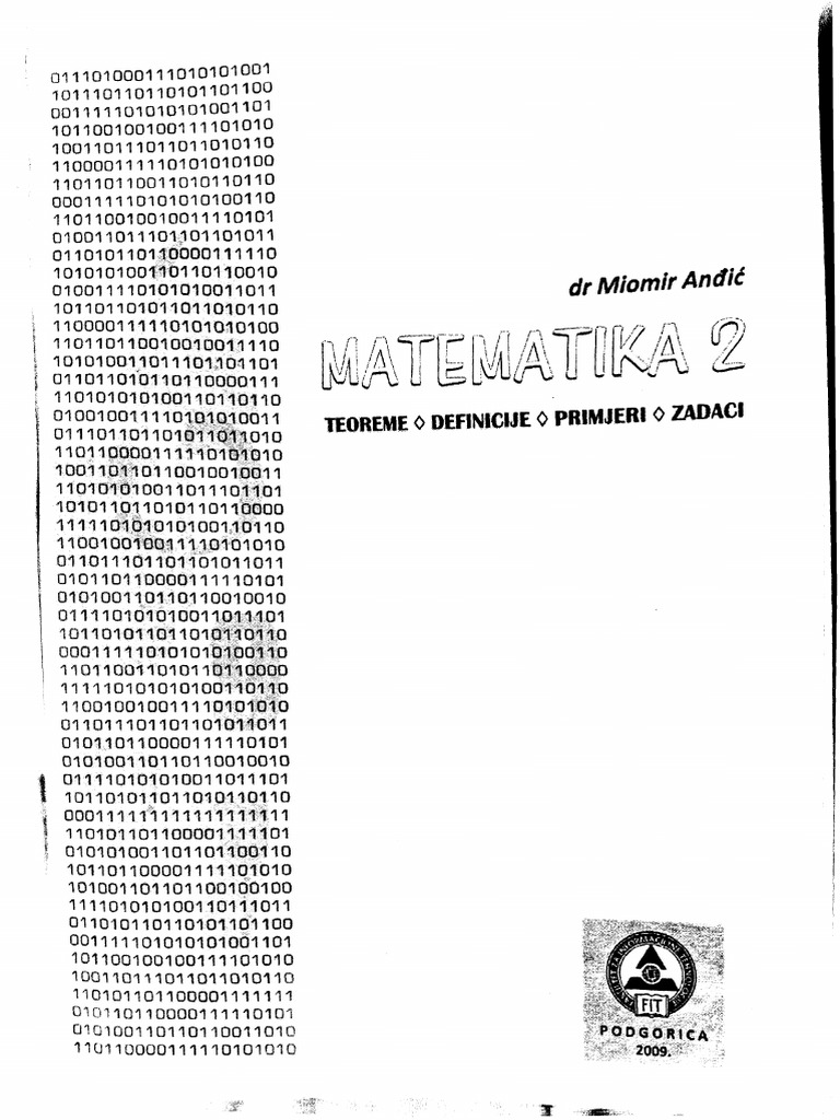 Matematika 2 | Matematika 2 | Dr Miomir Anđić | Dr Miomir Andjic (Andic ...