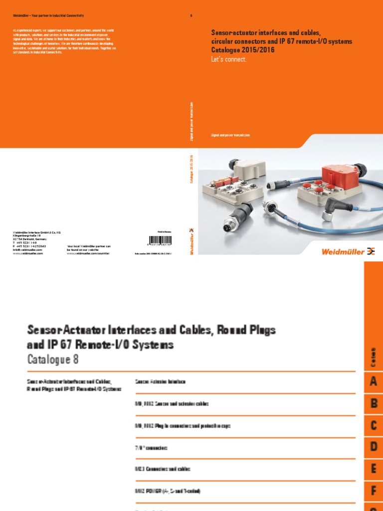 Weidmuller 2001350000 - CAT8 - 2015 - 16 - EN | PDF | Electrical ...