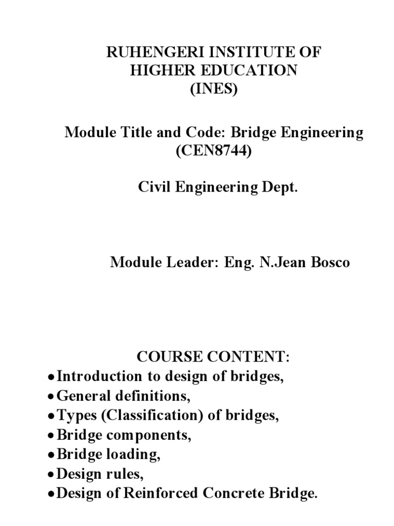 Presentation 1 | PDF | Bridge | Beam (Structure)