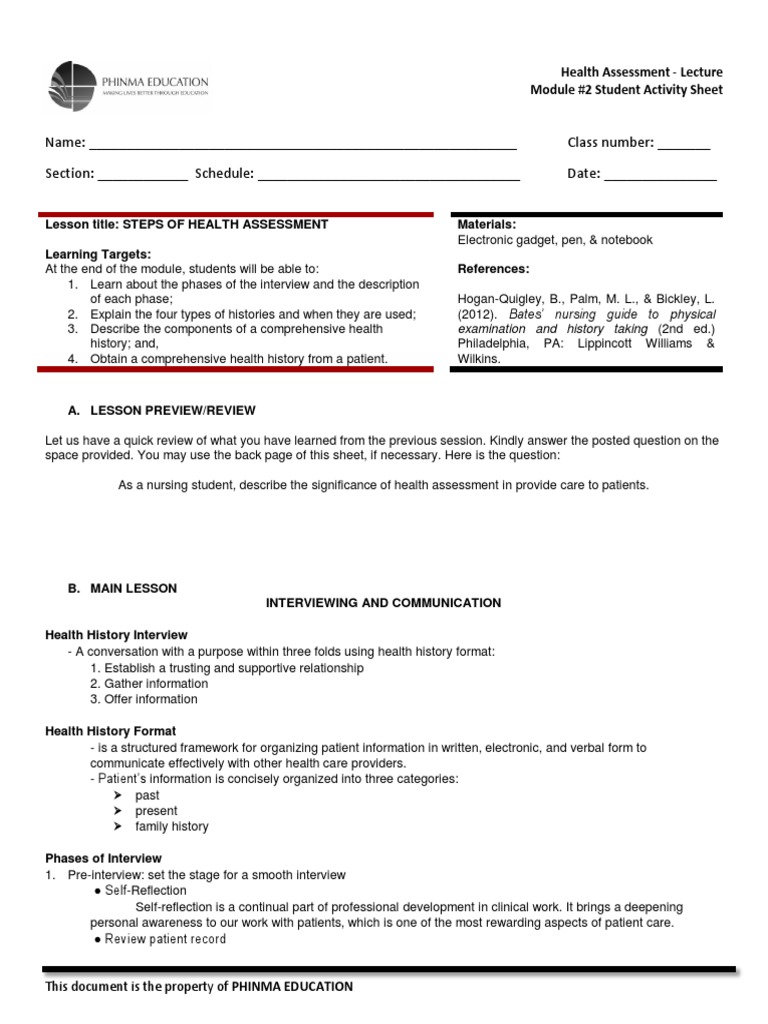 SAS 2 Health Assessment Lec | PDF | Physical Examination | Diseases And ... SAS 2 Health Assessment Lec | PDF | Physical Examination | Diseases And ...