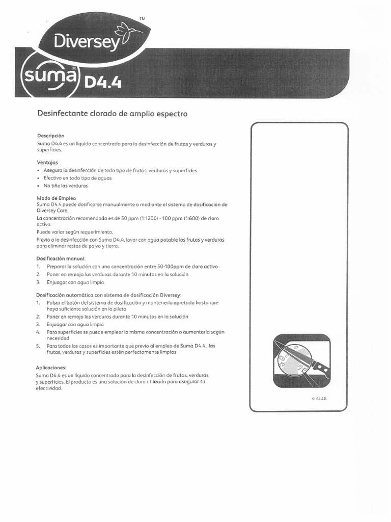 Ficha Tecnica Suma d4.4 | PDF