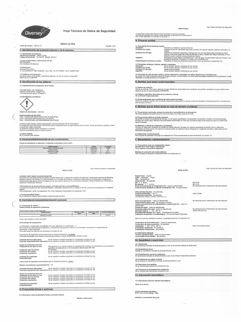 Msds Drax Ultra 2022-01-10 | PDF