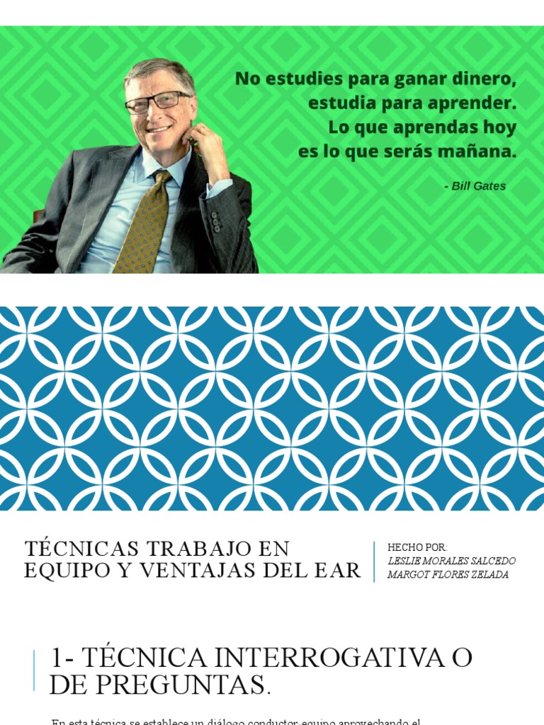 Técnicas Del Trabajo en Equipo | PDF