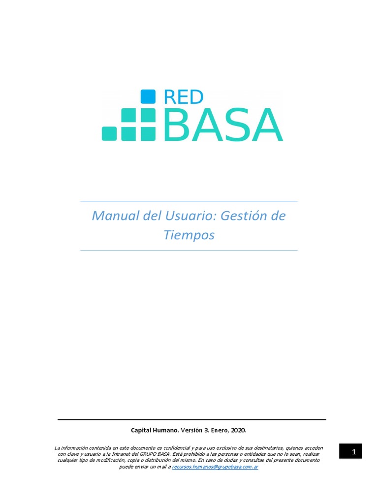 3 Manual Del Usuario SAP HCM - Gestión de Tiempos | PDF | Gestión de ...