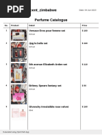 Fine Fragrance Price List | PDF | Perfume | Brand